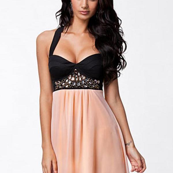 Women Summer Sexy Backless Sweetheart Sleeveless Chiffon Dress On Luulla