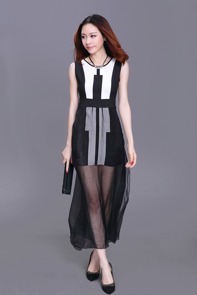 Summer O Neck Sleeveless Chiffon Casual Maxi Dress On Luulla